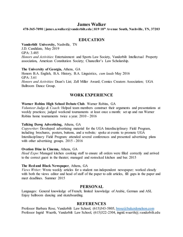 Resume Updated jan 2017 | DOCX