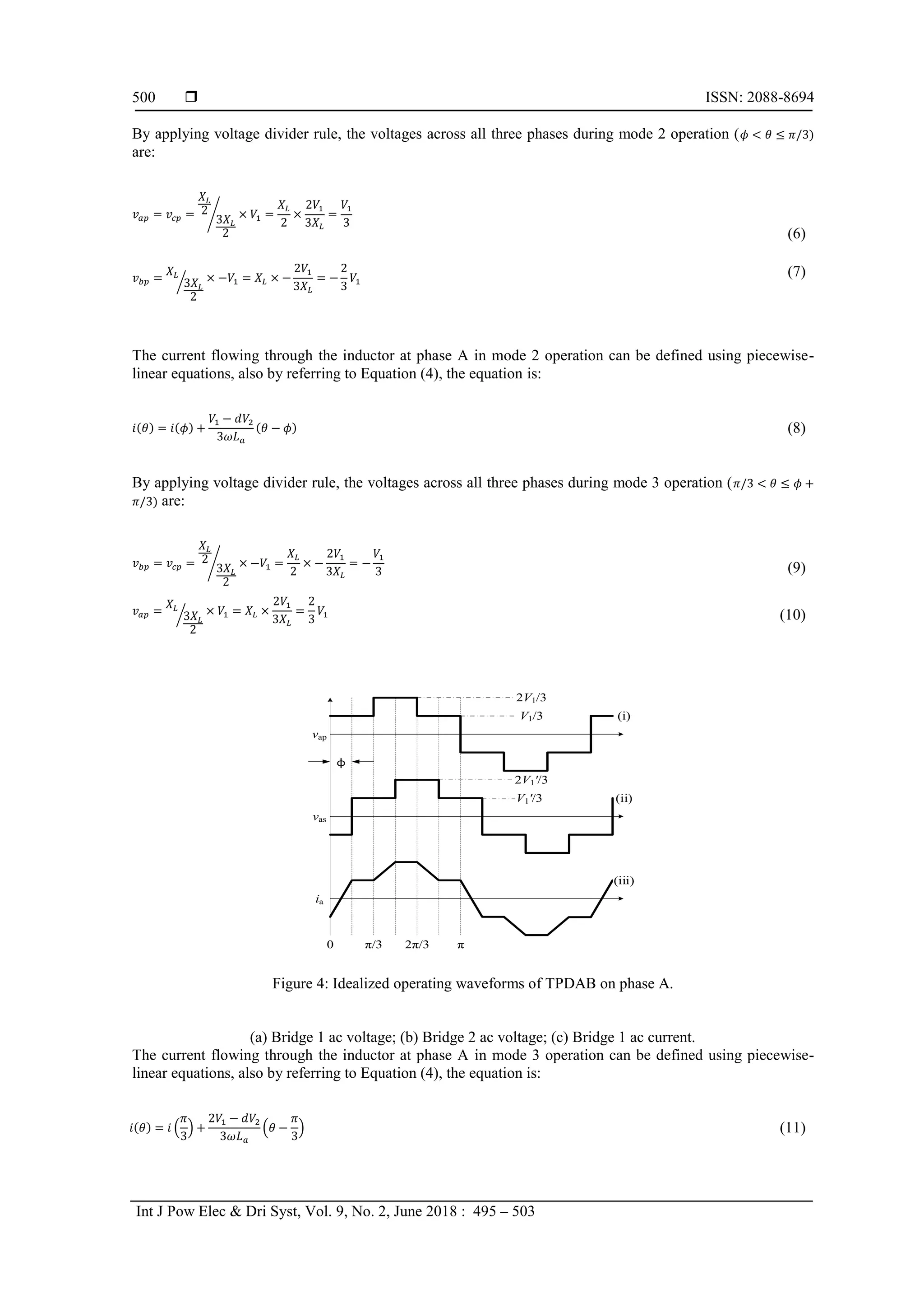 Theoretical Analysis of a Three-Phase Bidirectional Isolated DC-DC Converter Using Phase-Shifted ...
