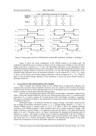 Theoretical Analysis of a Three-Phase Bidirectional Isolated DC-DC Converter Using Phase-Shifted ...