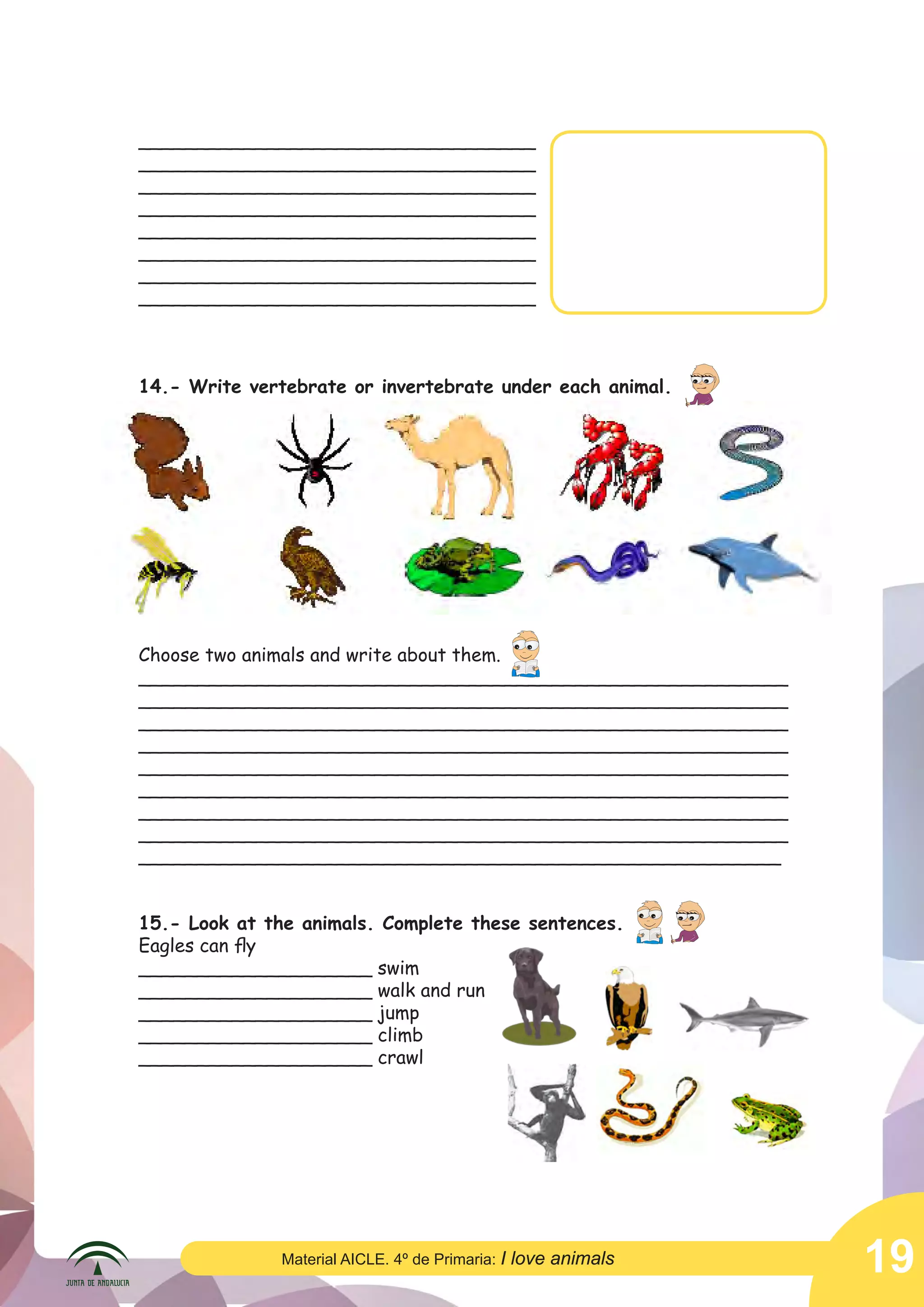 I Love Animals 4th Primary Pdf