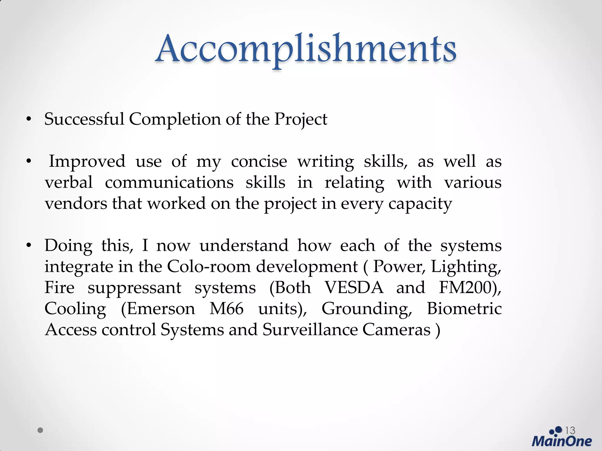 End of Internship presentation by John | PDF