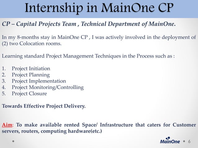 End of Internship presentation by John | PDF