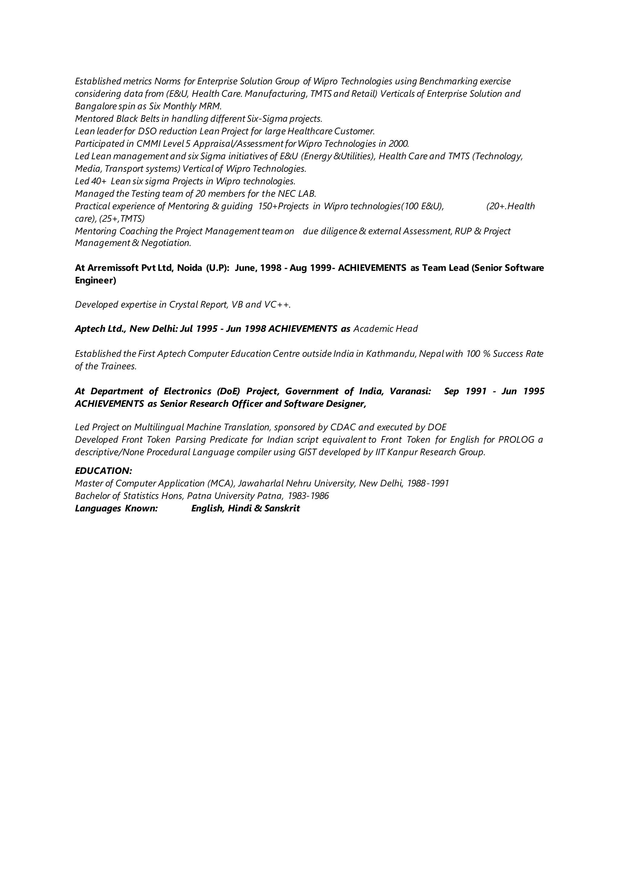 ressume -Ujjwal-4-Aug-2016 | PDF