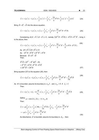 Back-Stepping Control of Free-Floating Space Robot based on Adaptive Neural Network | PDF