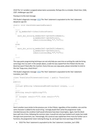 Documenting Bugs in Doxygen | PDF