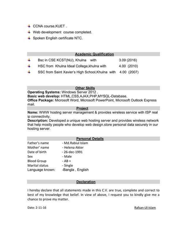 resume1 | PDF | Computing | Technology & Computing