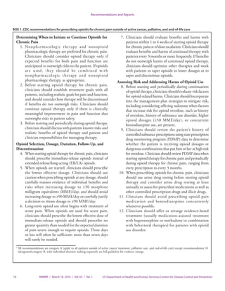 CDC Opioid Prescribing Guidelines | PDF