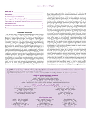CDC Opioid Prescribing Guidelines | PDF