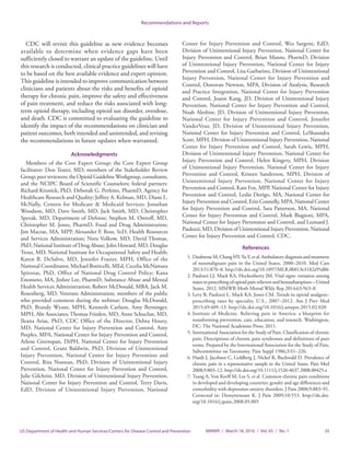 CDC Opioid Prescribing Guidelines | PDF