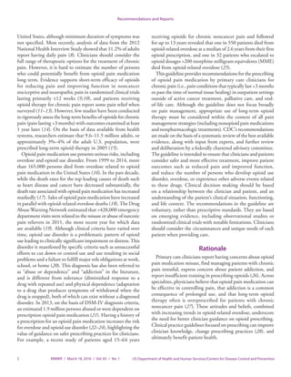 CDC Opioid Prescribing Guidelines | PDF