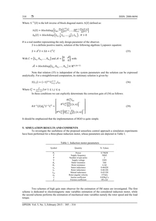 A High Gain Observer Based Sensorless Nonlinear Control of Induction Machine | PDF