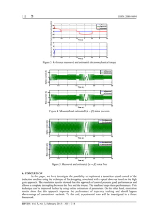 A High Gain Observer Based Sensorless Nonlinear Control of Induction Machine | PDF