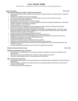 Cory Smith Resume 2016 | PDF