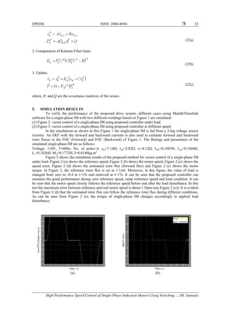 High Performance Speed Control of Single-Phase Induction Motors Using ...