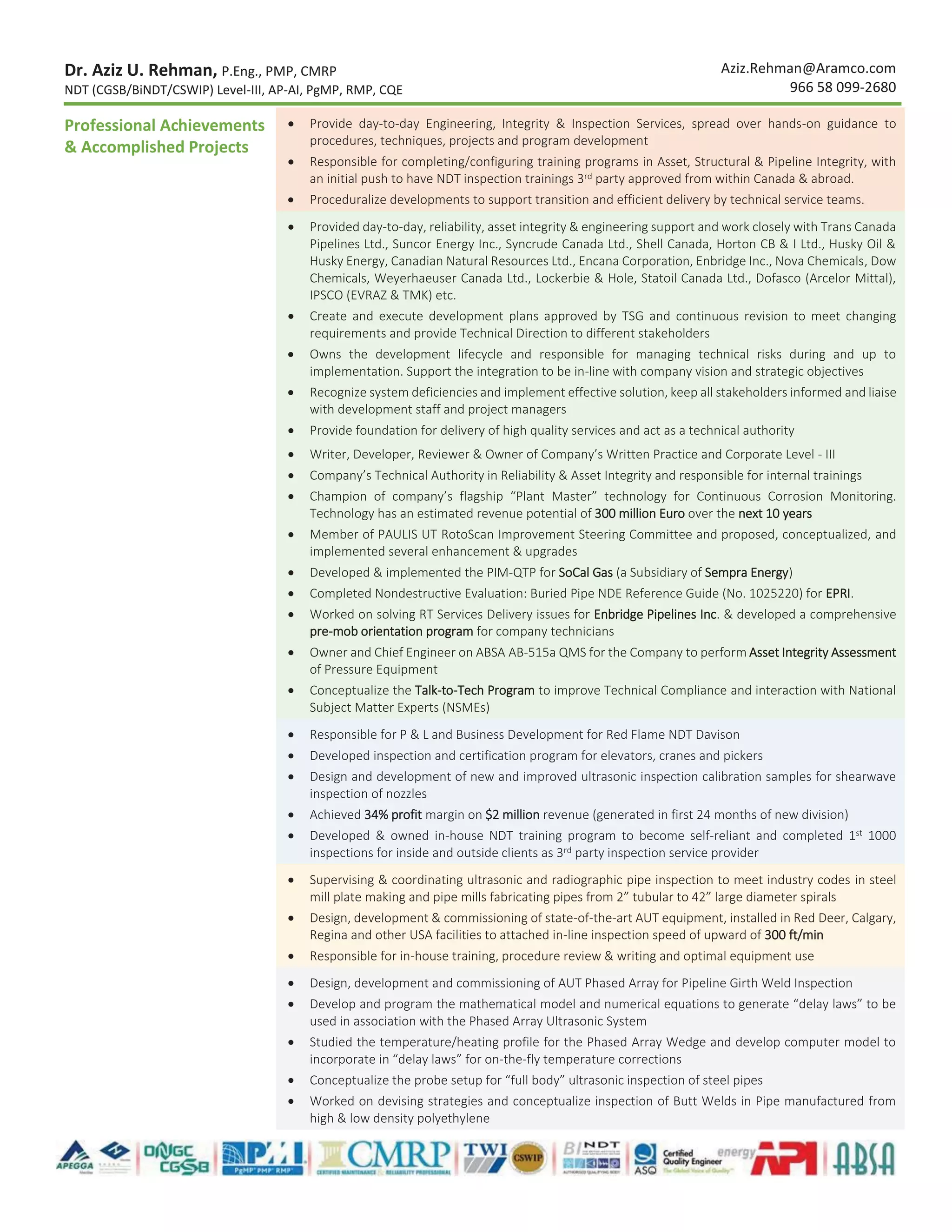 Rehman, Aziz (SCE Resume) | PDF
