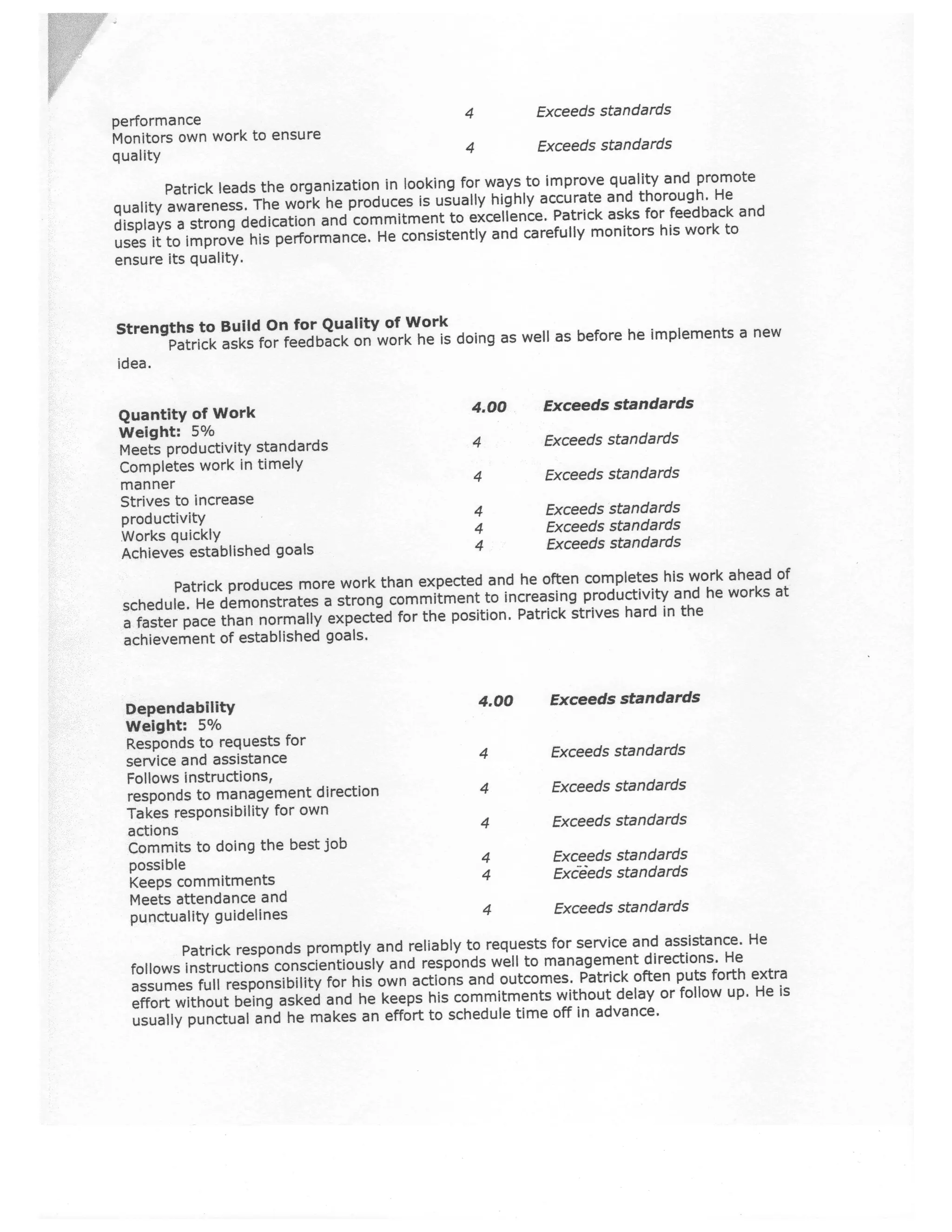 PR HPU Performance Review | PDF