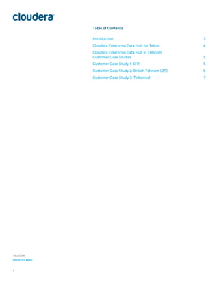 Cloudera Enterprise_Data Hub in Telecom | PDF | Cloud Computing | Internet