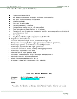 Ahmad Naser CV | DOC