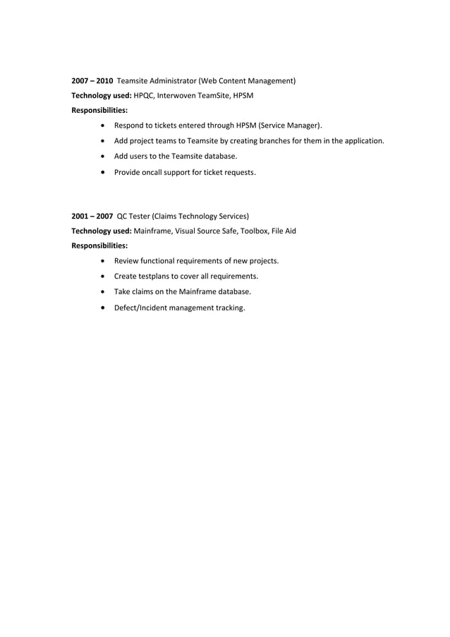 Danny Wilson - Professional Profile | DOC | Computing | Technology & Computing