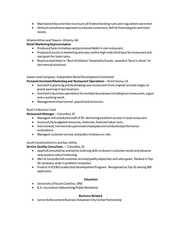 Bob's resume 2016 | PDF