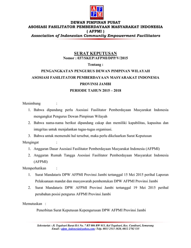 037.sk dpw prov jambi (1) | PDF