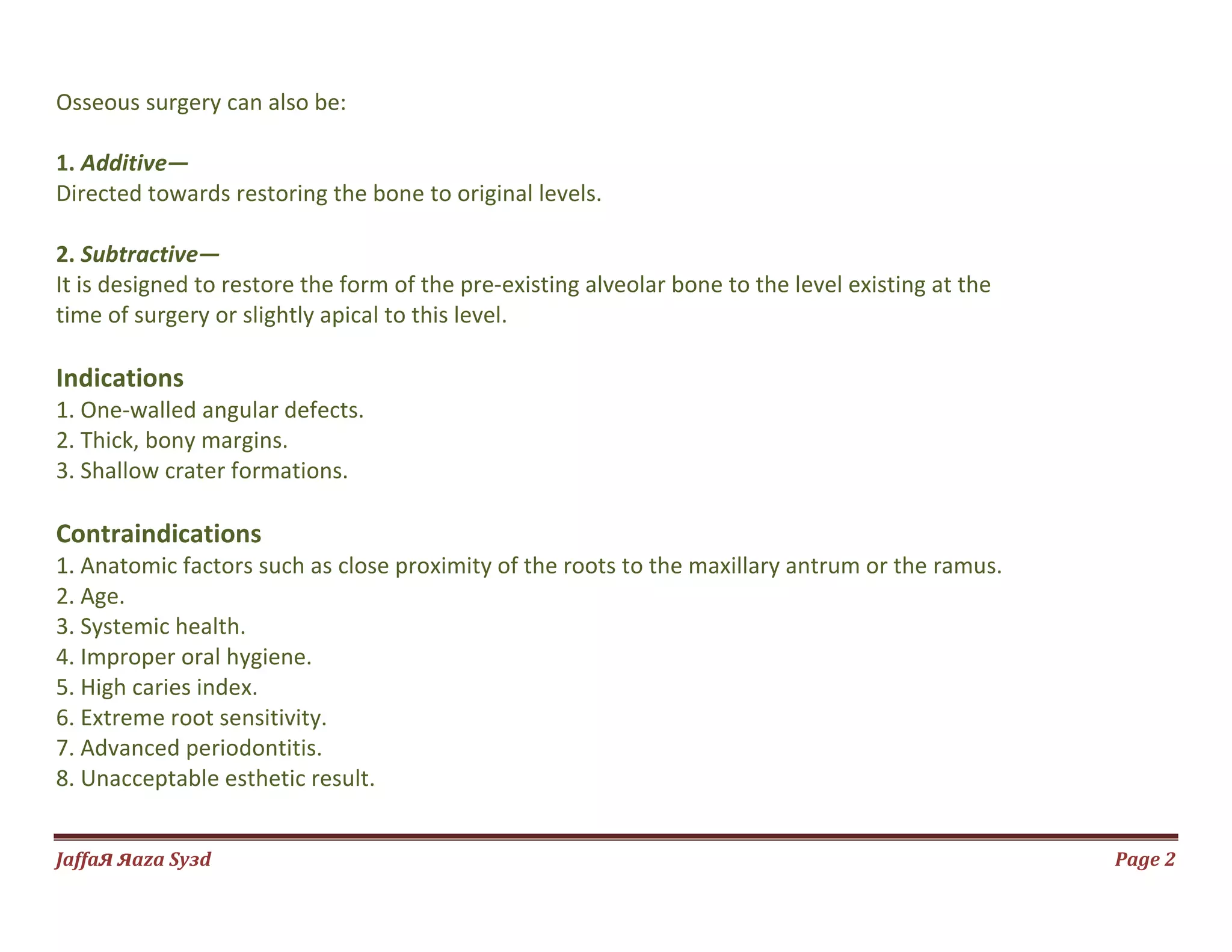 037. osseous surgery | PDF