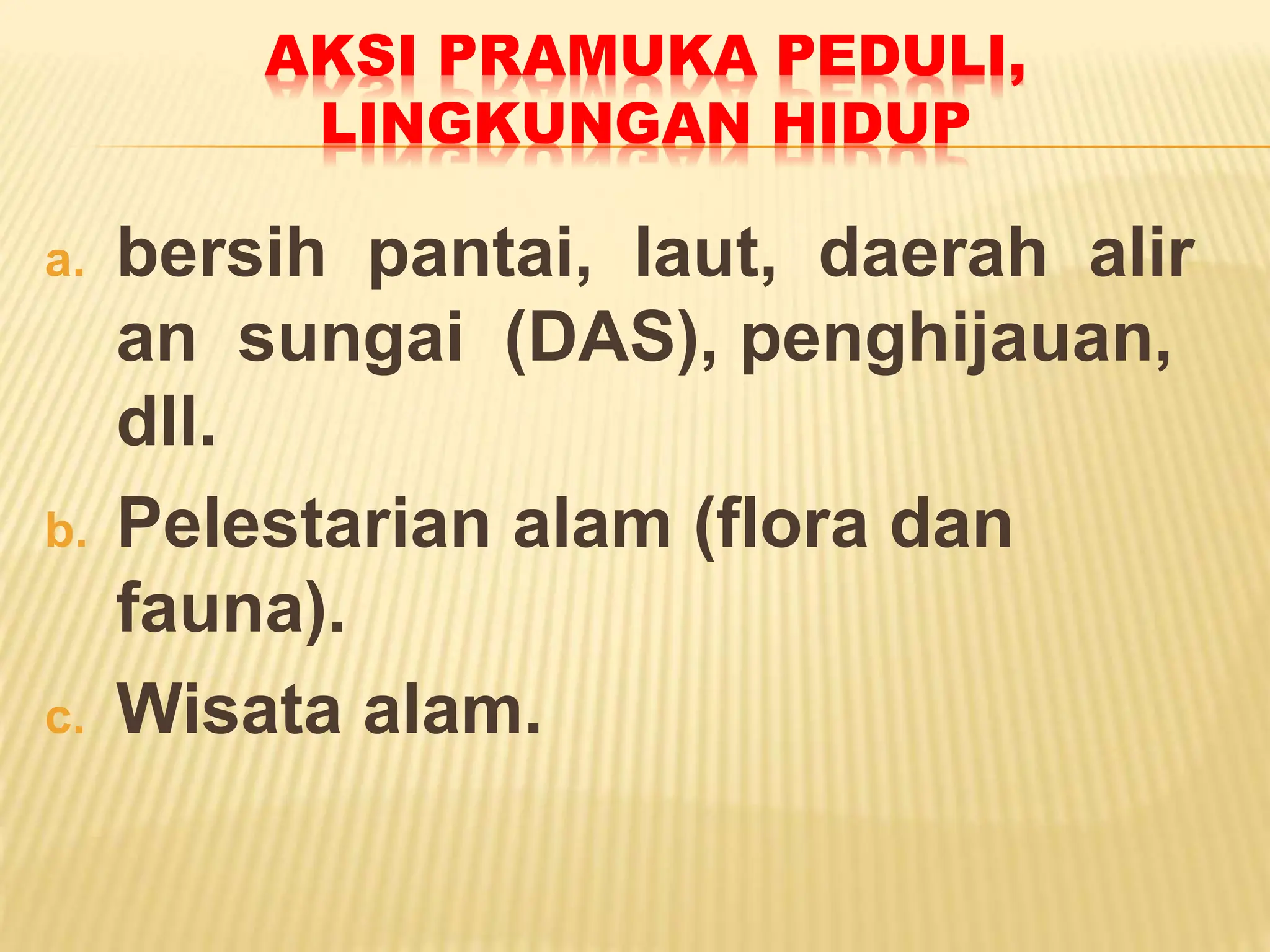 pramuka peduli yang di susun oleh kak totok | PPT