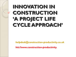 037 innovative construction-tesco | PPT