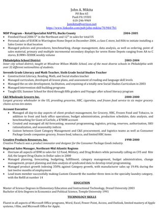 JAMikita Resume 11-2016 | PDF