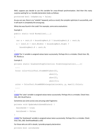 Analyzing source code of WPF examples by the Infragistics Company | PDF