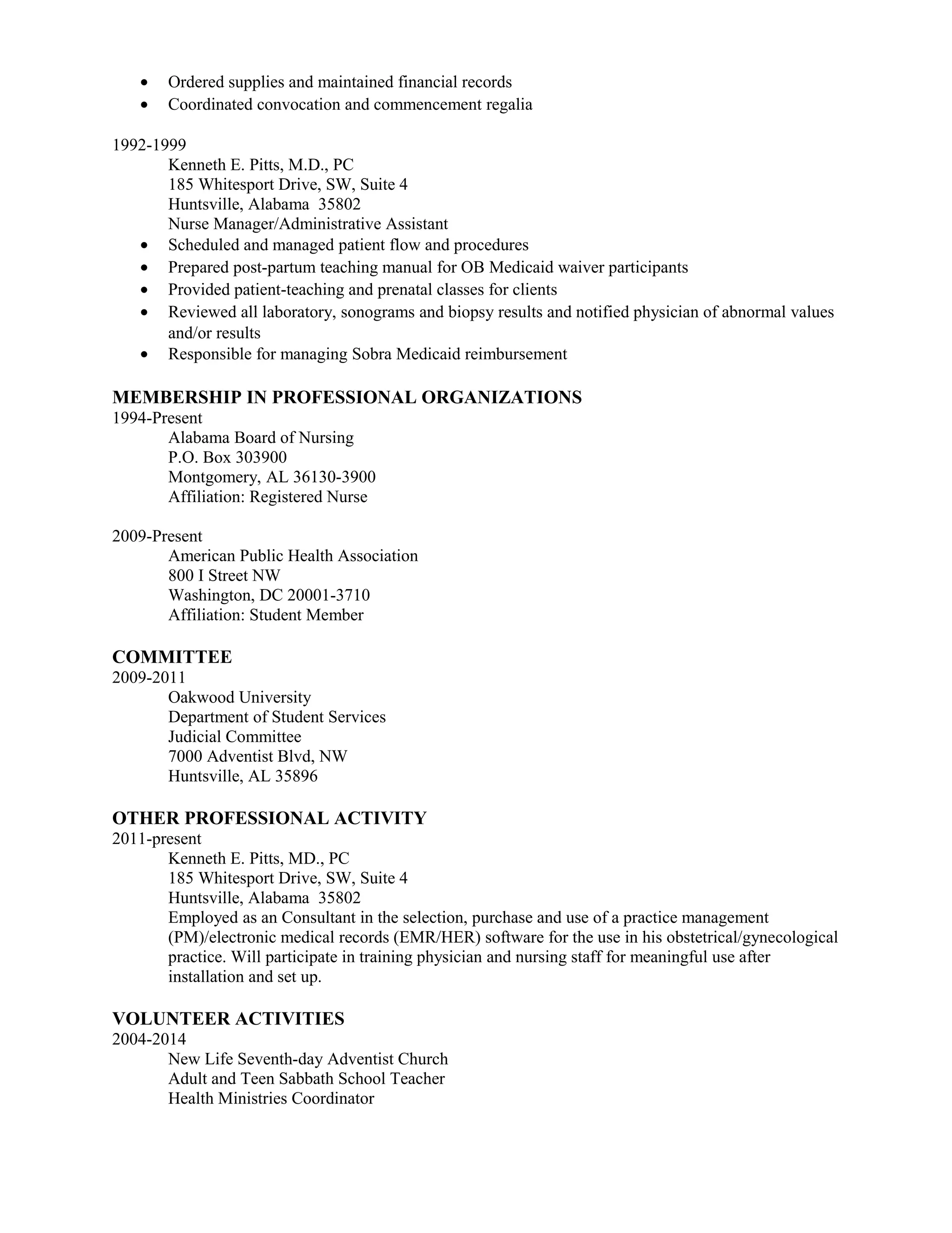 Resume.CV.DeniseWFinley | DOC