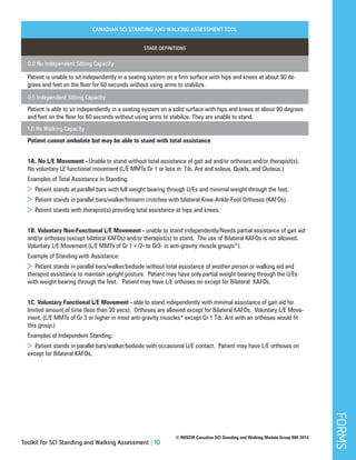 Standing and Walking Measures Toolkit | PDF