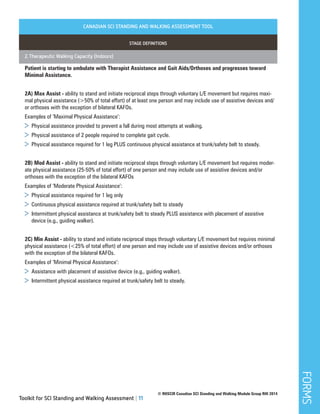 Standing and Walking Measures Toolkit | PDF