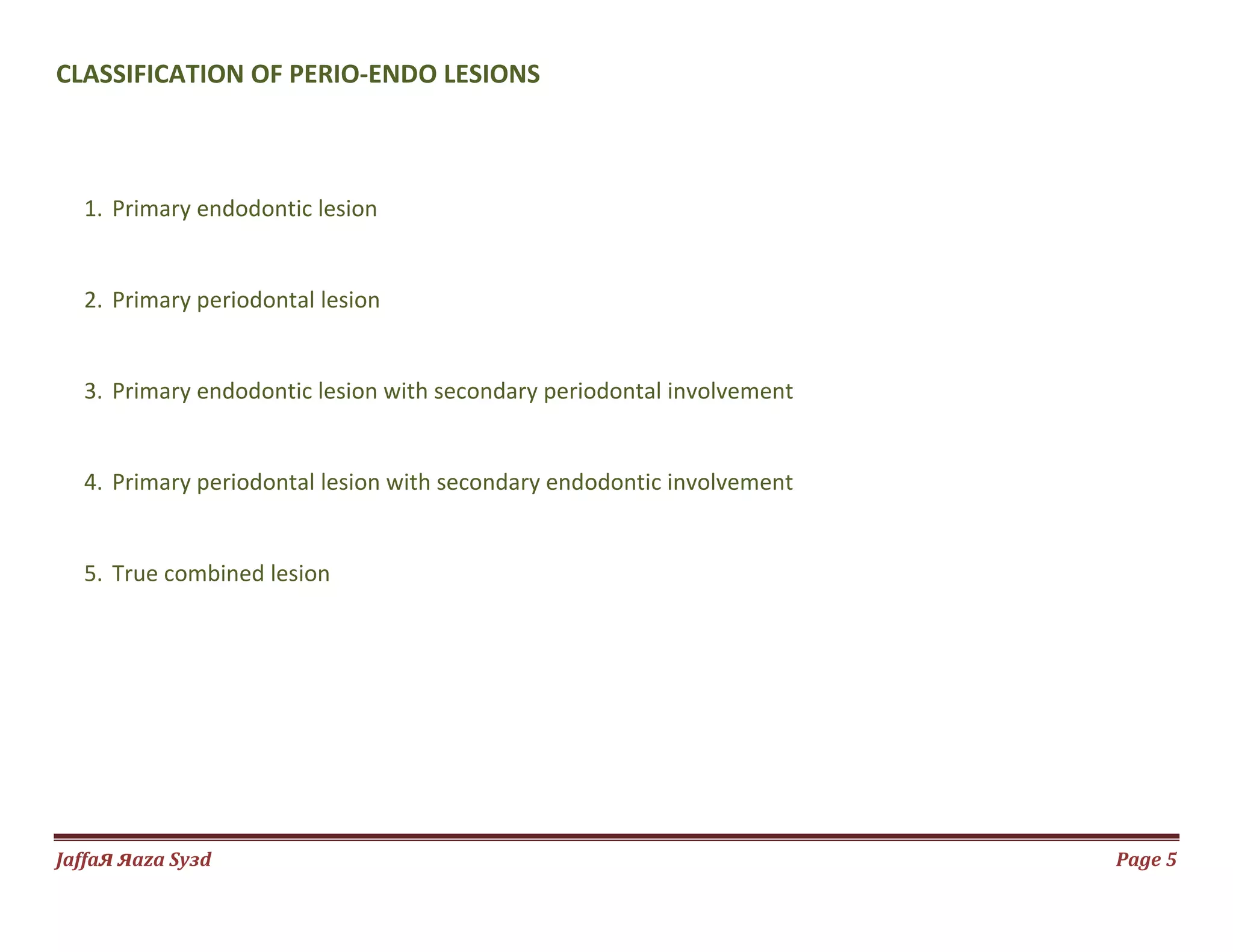 038. endo perio lesions | PDF