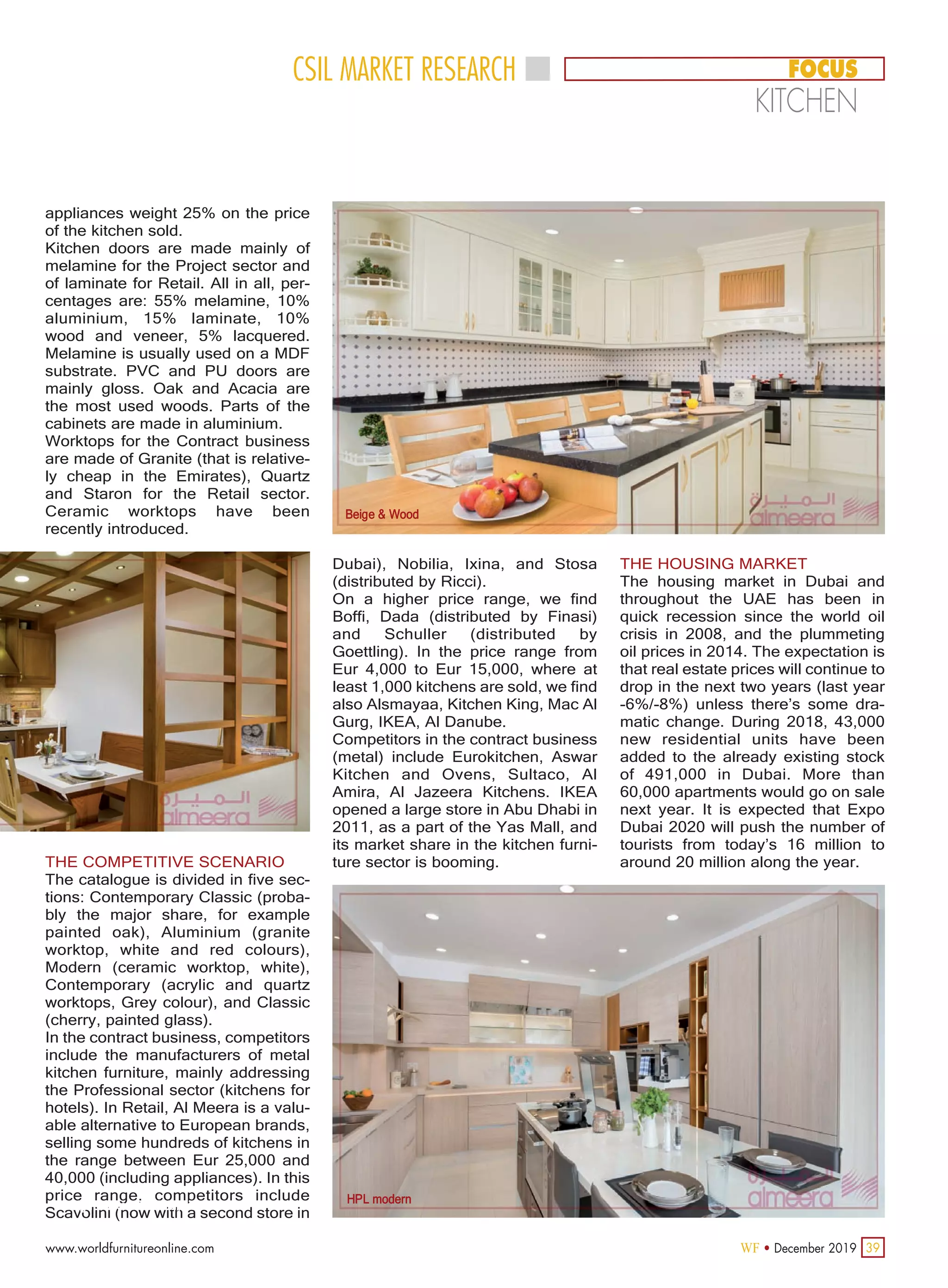 Al Meera and the kitchen furniture market in Dubai | PDF
