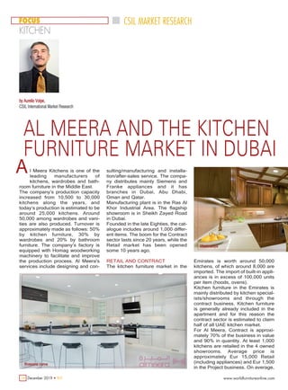 Al Meera and the kitchen furniture market in Dubai | PDF