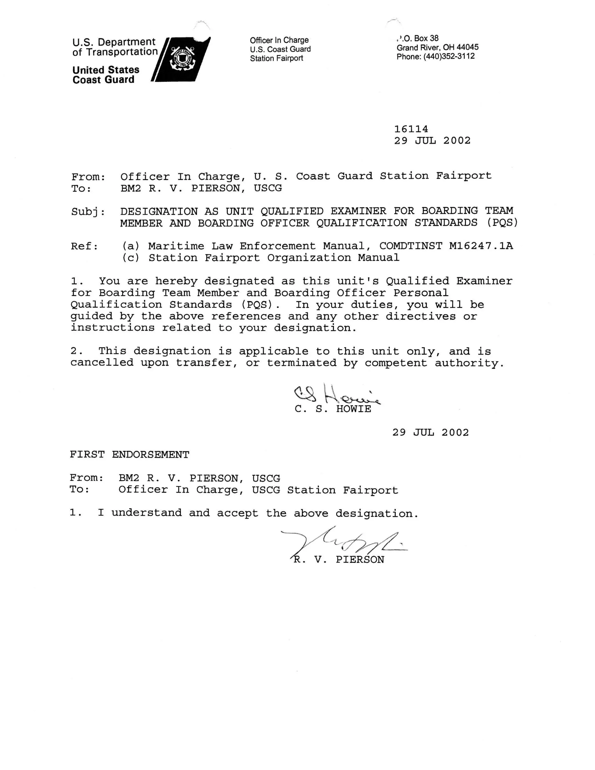 Designation Letters | PDF