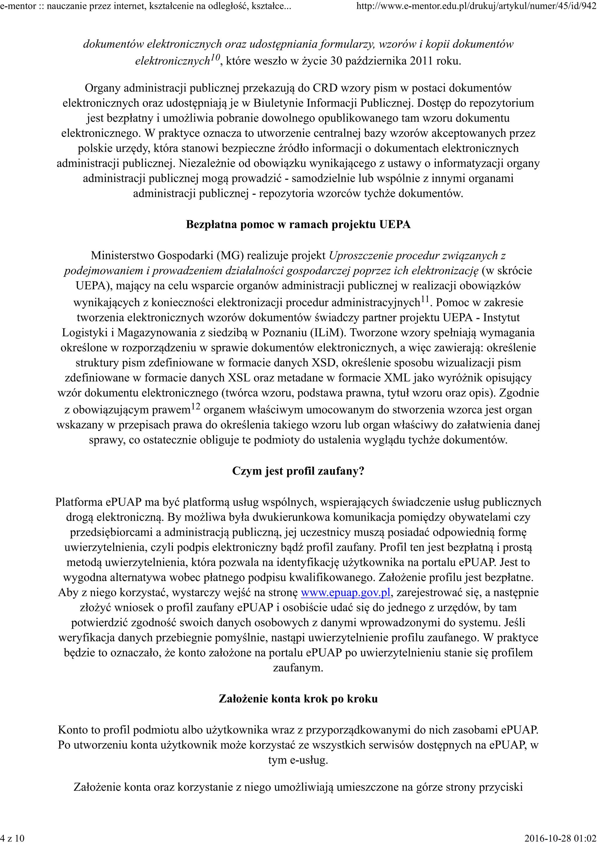 Platforma ePUAP-krok po kroku | PDF