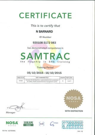 Neill Intro & Samtrac | PDF