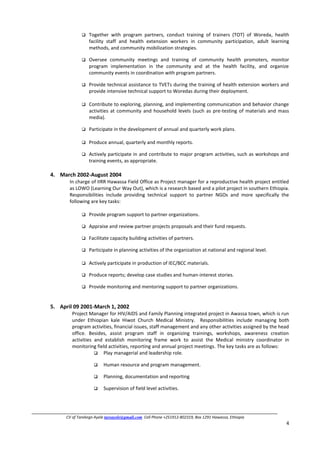 Tarekegn Ayele_CV | PDF