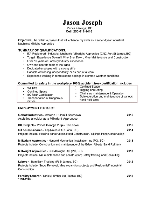 Jason Joseph 2015 | PDF