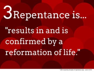 3 essential principles of repentance | PDF