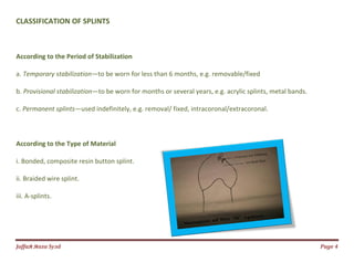039.splints in periodontal therapy | PDF