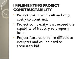 039 Integrating Constructability | PPT