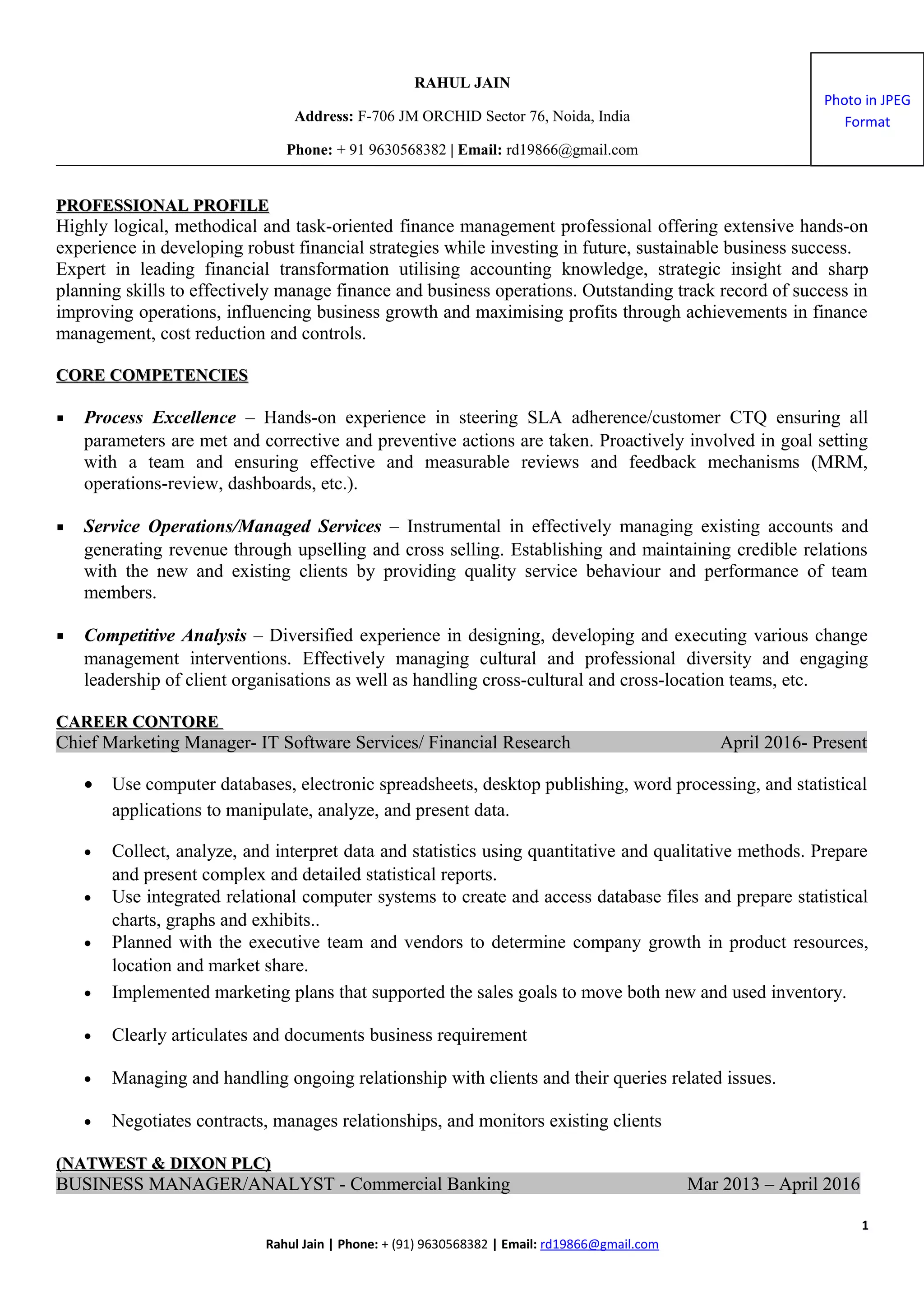 Rahul CV Latest Update | PDF