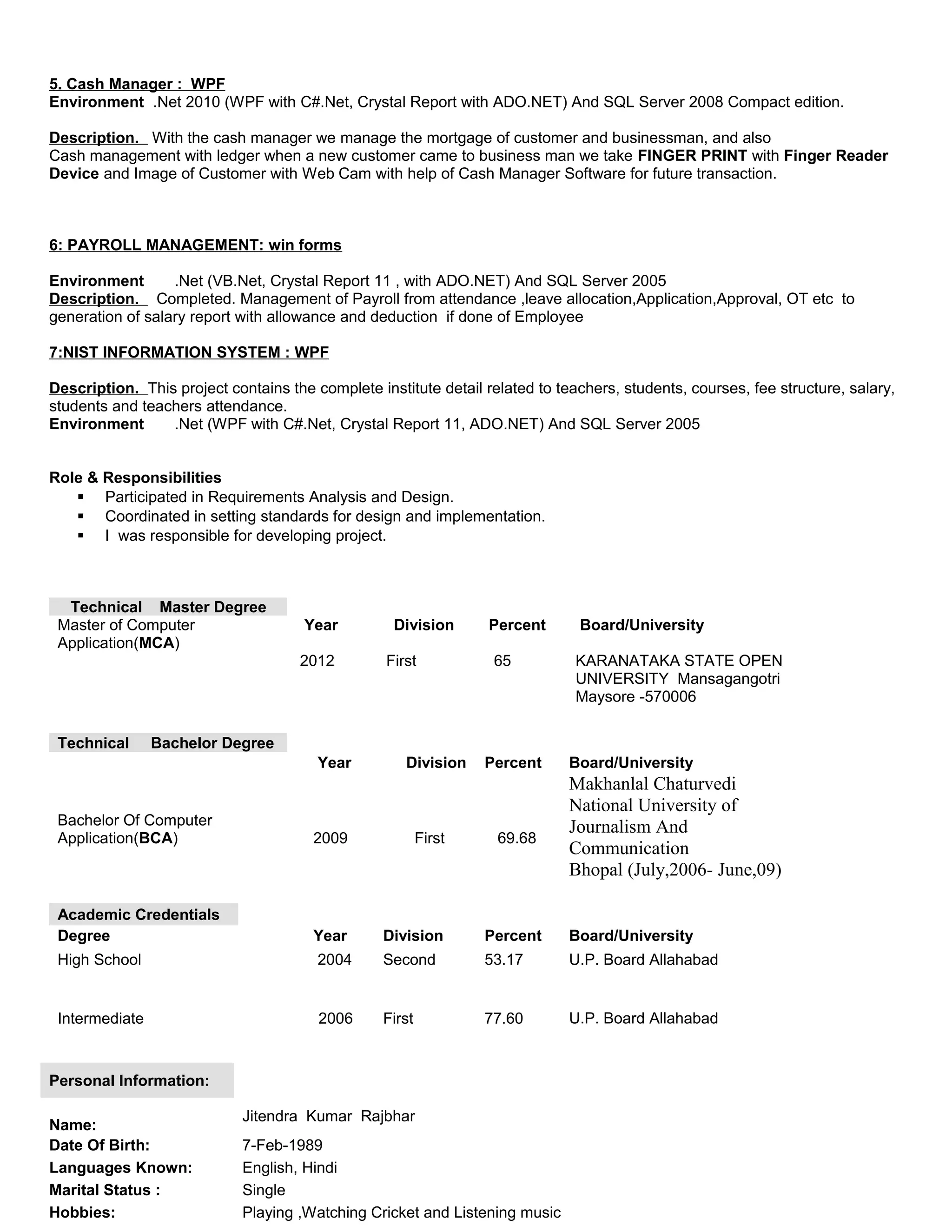 Jitendra_Resume | DOC