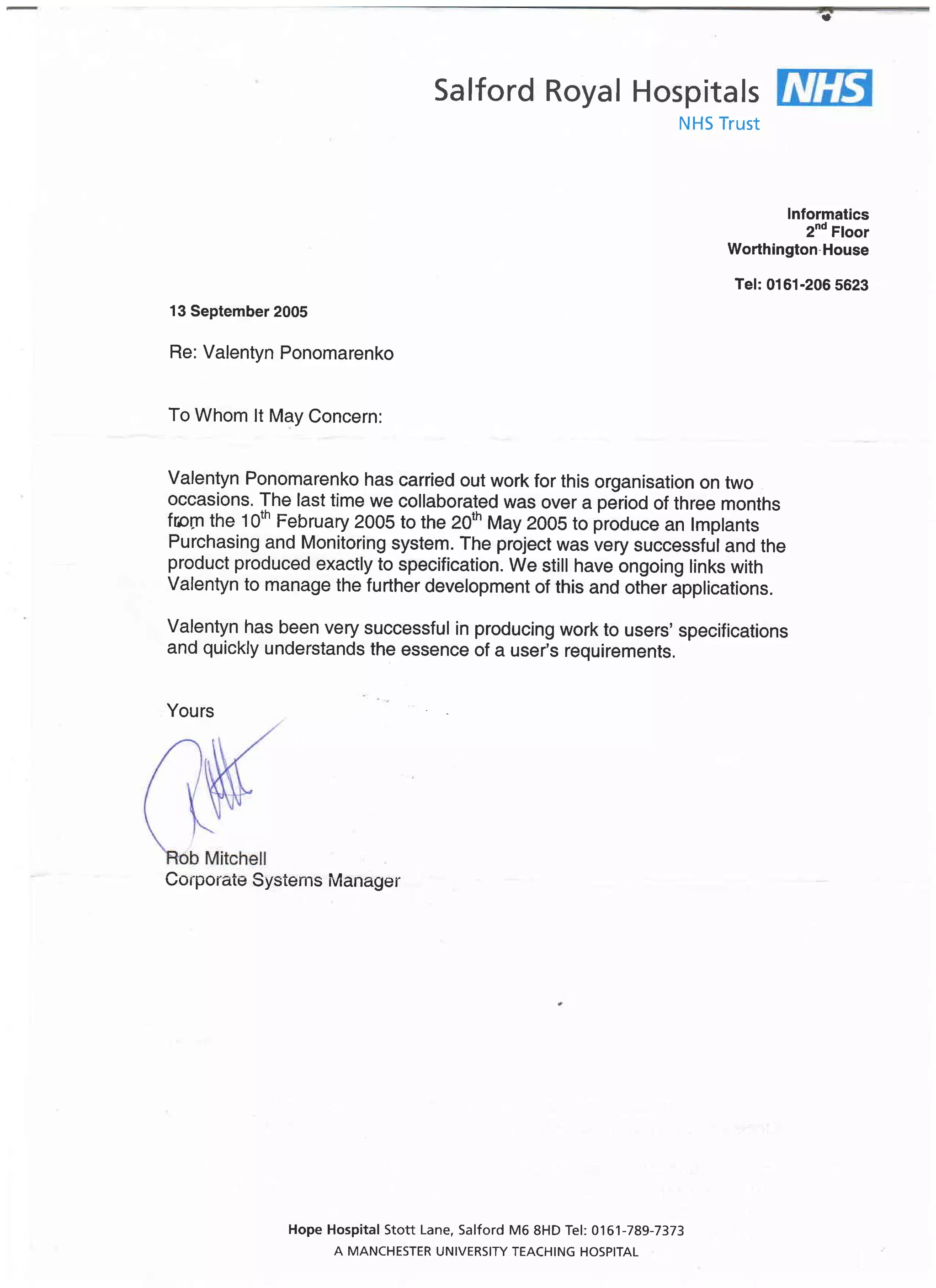 Salford Royal Hospital, UK, NHS - Rob Mitchell - Implants Purchasing ...