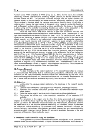 Adaptive Functional-Based Neuro-Fuzzy-PID Incremental Controller Structure | PDF