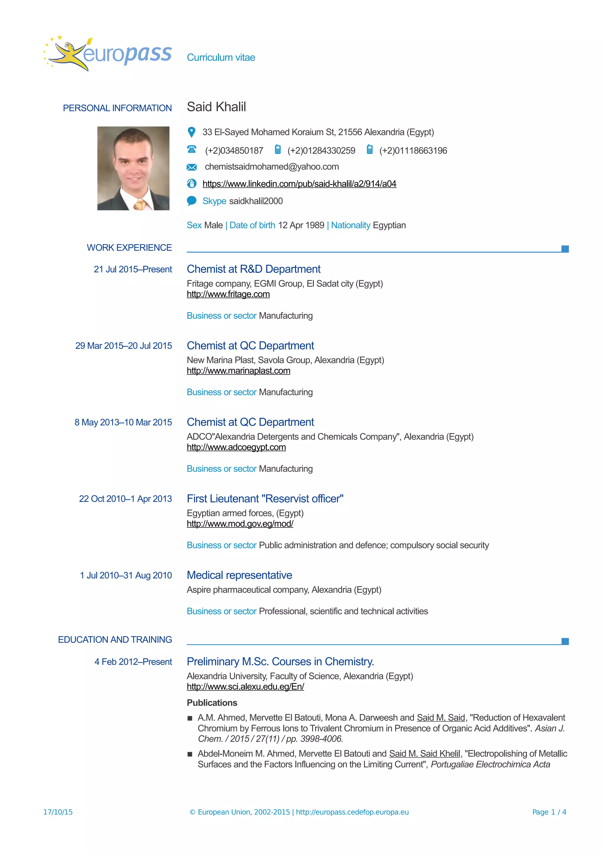 Said CV | PDF