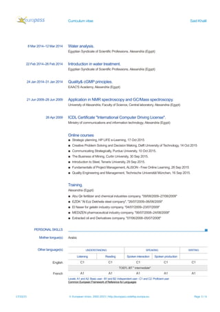 Said CV | PDF